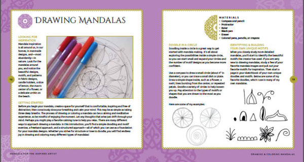 Mandala for the Inspired Artist: Working with paint, paper, and texture ...
