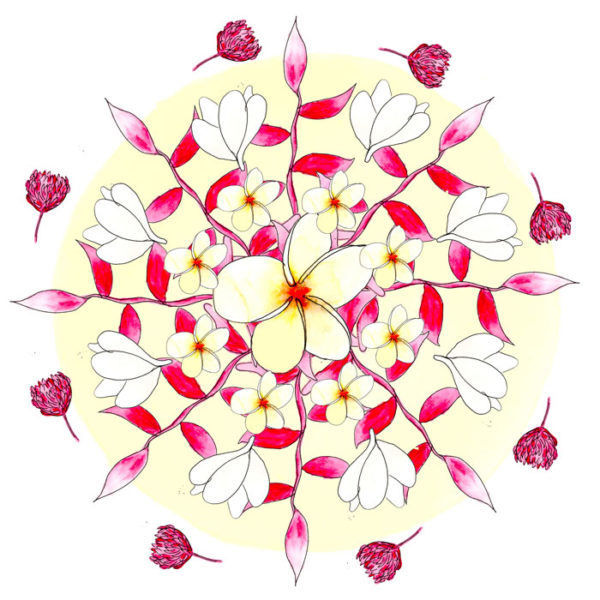 Botanical Mandalas | Louise Gale Mixed Media Botanical Mandala Color Artist