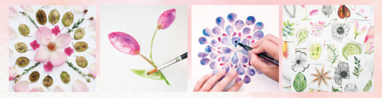 Botanical Mandalas Book: Draw, Paint and Create Expressive Mandala Art ...