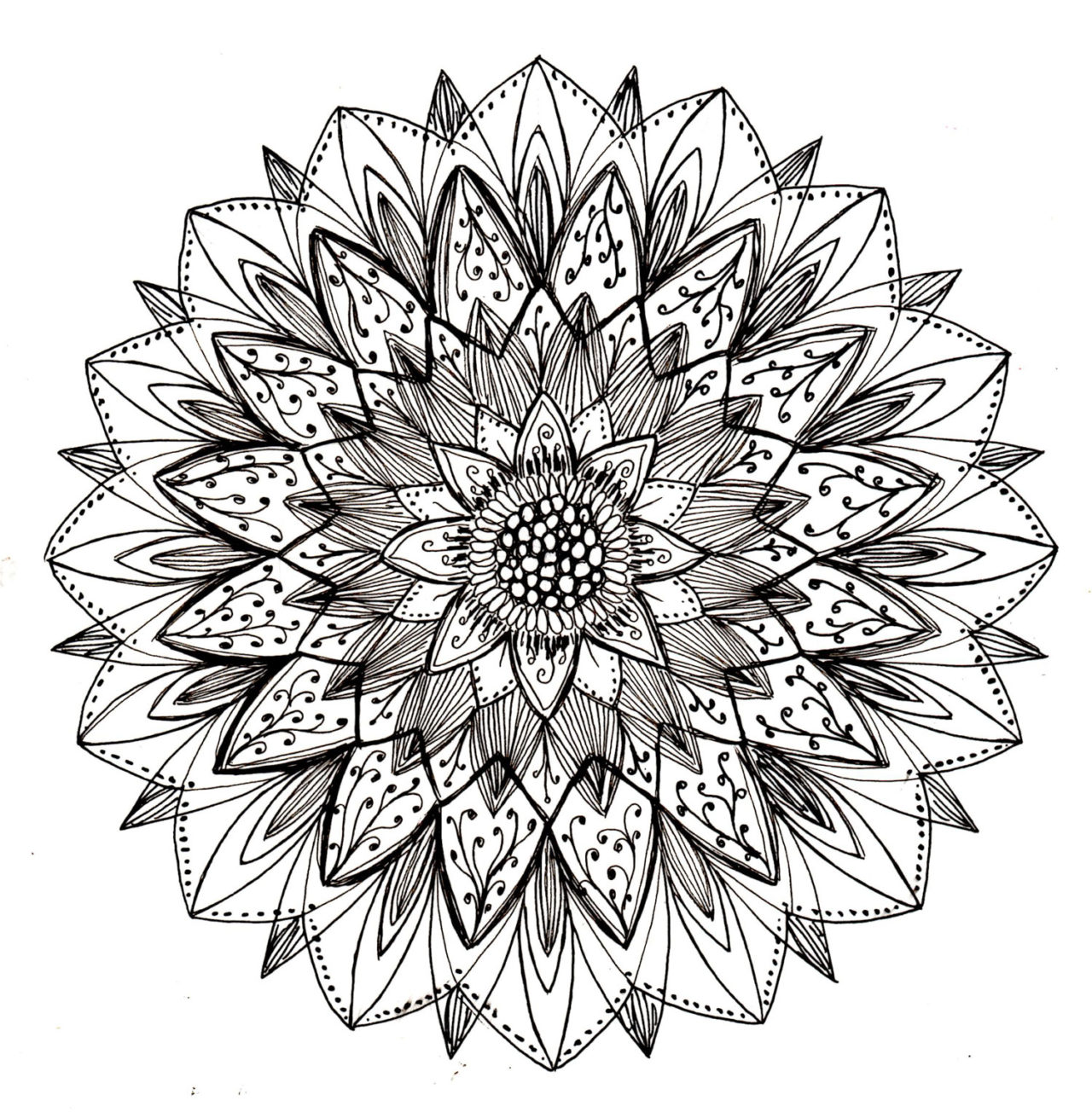 Botanical Mandalas | Louise Gale Mixed Media Botanical Mandala Color Artist