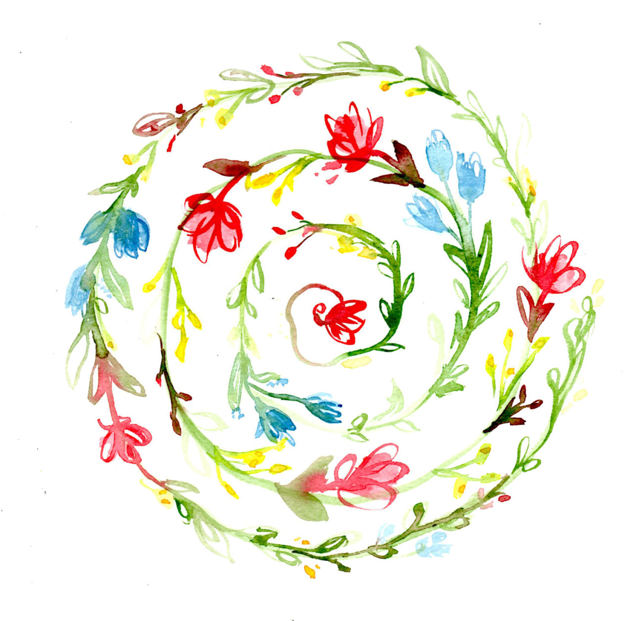 Botanical Mandalas | Louise Gale Mixed Media Botanical Mandala Color Artist