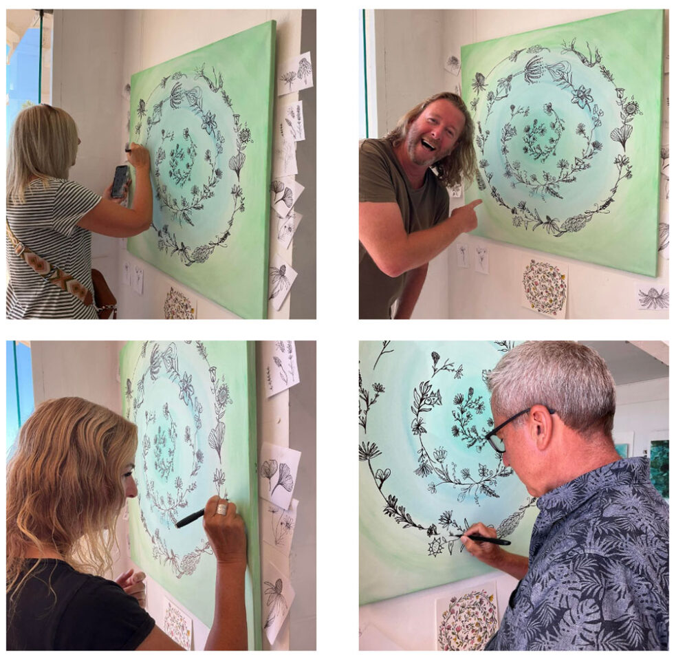 Art Inspiration: Collaborative Botanical Mandala! AND I am back in my ...