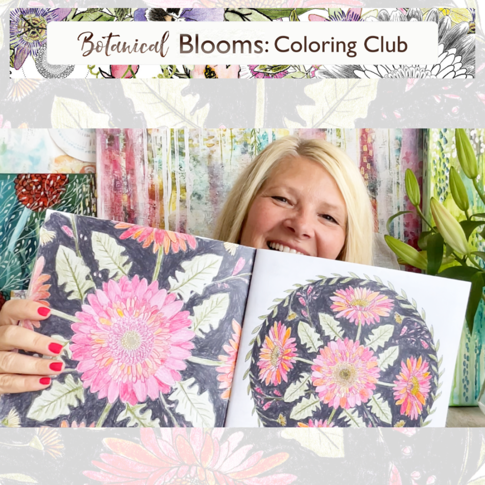 Coloring Club: Gerbera Daisy Mandala: Watch my video and join me to ...